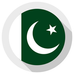 Wavy flag of pakistan Royalty Free Vector Image