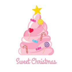 Eat me jar with cute star shapes candies Vector Image