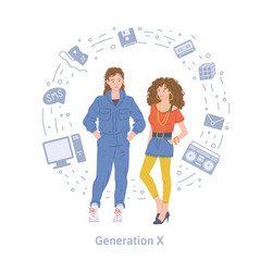 Generation X Icon Vector Images (over 770)