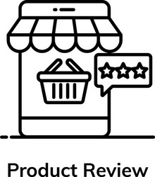Product review Royalty Free Vector Image - VectorStock