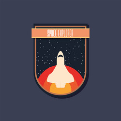 Space and universe patches design Royalty Free Vector Image