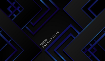 Abstract geometric blue and black modern Vector Image