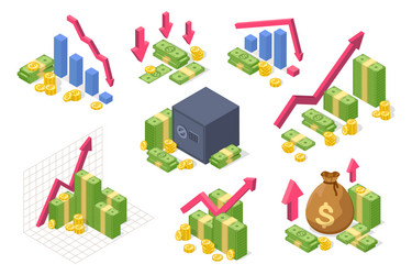 Income growth chart Royalty Free Vector Image - VectorStock