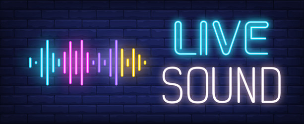 Best dj neon text with headphones and sound wave Vector Image