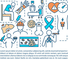 Unsafe working conditions concept icon with text Vector Image