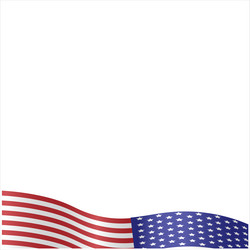 American flag border Royalty Free Vector Image