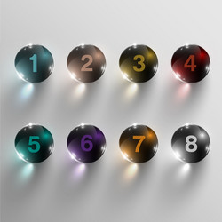 Glass design concept template Royalty Free Vector Image