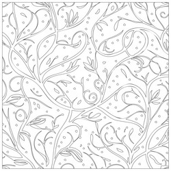 Floral vine pattern outline sketch Royalty Free Vector Image