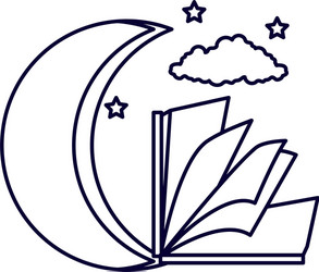 Koran book at night ramadan kareem Royalty Free Vector Image