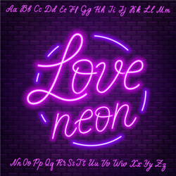Pink Neon Letters Vector Images (over 3,800)