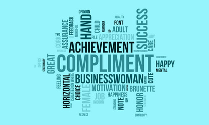 Compliment Word Template Vector Images (78)