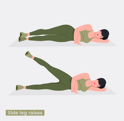 Advanced single leg bridge exercise Royalty Free Vector