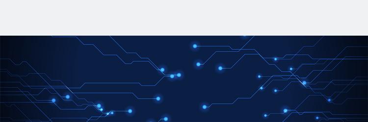 Dark blue circuit board technology background Vector Image