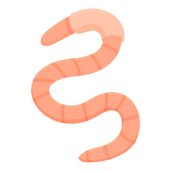 Happy worm icon cartoon dirt farm Royalty Free Vector Image