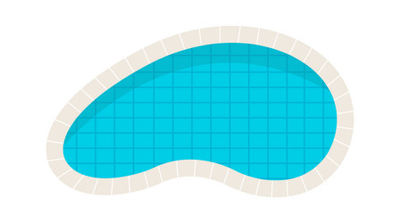 Swimming pool top view Royalty Free Vector Image