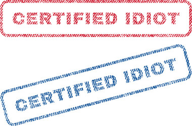 Certified Idiot Vector Images (47)