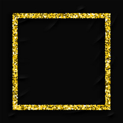 Gold round frame or golden luxury circle border Vector Image