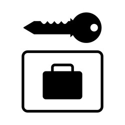 Locker icon or room symbol Royalty Free Vector Image