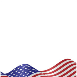 American flag border Royalty Free Vector Image
