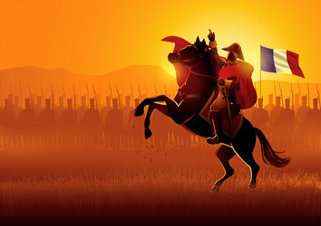 Geronimo on horseback Royalty Free Vector Image