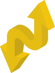 Two way arrow Royalty Free Vector Image - VectorStock