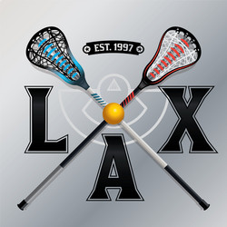 Crossed Lacrosse Sticks Clip Art