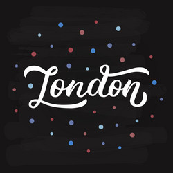 London - hand lettering Royalty Free Vector Image