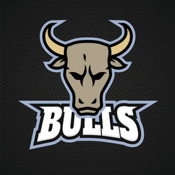Bull shield logo icon head icon Royalty Free Vector Image