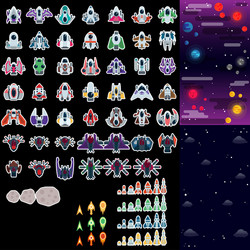 Spaceship Sprite Vector Images (43)