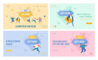 Buy now concept alert advertising campaign Vector Image