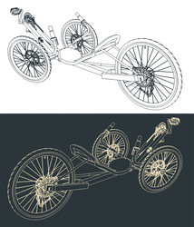 Blueprint Bike Vector Images (over 260)
