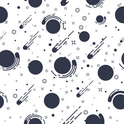 Lovely outer space planets Royalty Free Vector Image