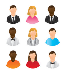 Person icons set 2 Royalty Free Vector Image - VectorStock