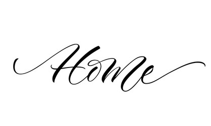 Sweet home lettering Royalty Free Vector Image