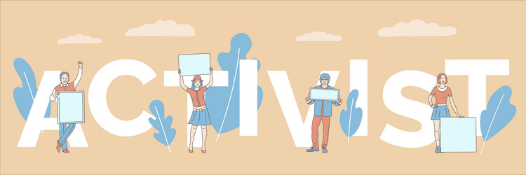 Ribbon label banner with word human rights Vector Image