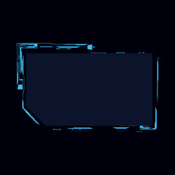 Futuristic frame for web design Royalty Free Vector Image