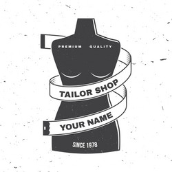 Golden sewing mannequin and other tailors tools Vector Image