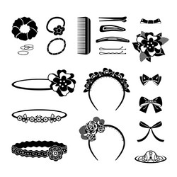 Set of hairpin Royalty Free Vector Image - VectorStock