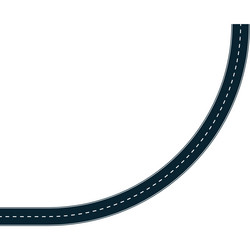 Road corner border Royalty Free Vector Image - VectorStock