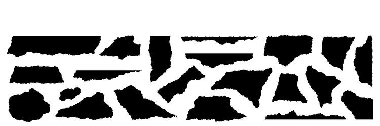 Torn paper shapes with rip edges newspaper Vector Image