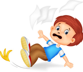 Cartoon little boy crying with scraped knee Vector Image