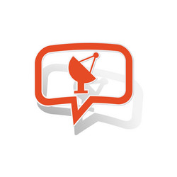 Satellite dish sticker Royalty Free Vector Image