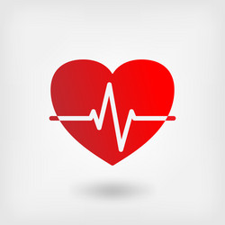 Heart beat rate icon Royalty Free Vector Image