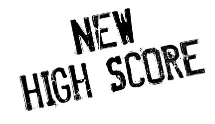 New high score rubber stamp Royalty Free Vector Image