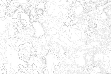 Abstract blank topographic contour map Royalty Free Vector