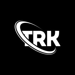 Trk circle letter logo design Royalty Free Vector Image