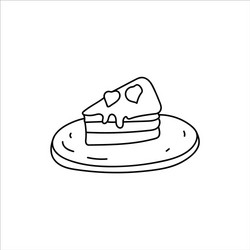 Birthday Cake Line Drawing Vector Images (over 1,800)