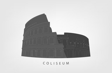 Roman colosseum isolated Royalty Free Vector Image