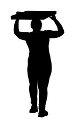 Silhouette Man Carry Load Vector Images (over 100)