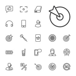 Center icons Royalty Free Vector Image - VectorStock